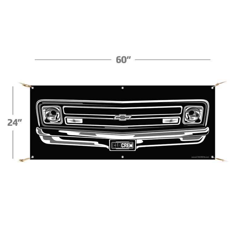 1967-1968 C10 Truck – STRONG Quality Banner – Chevrolet Sign Silverado ...