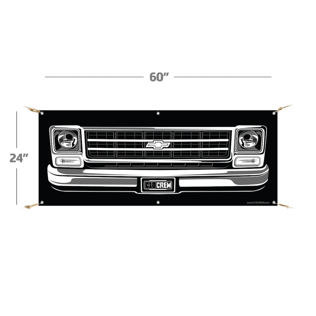 1977-1979 C10 Truck – STRONG Quality Banner – Chevrolet Sign Silverado ...