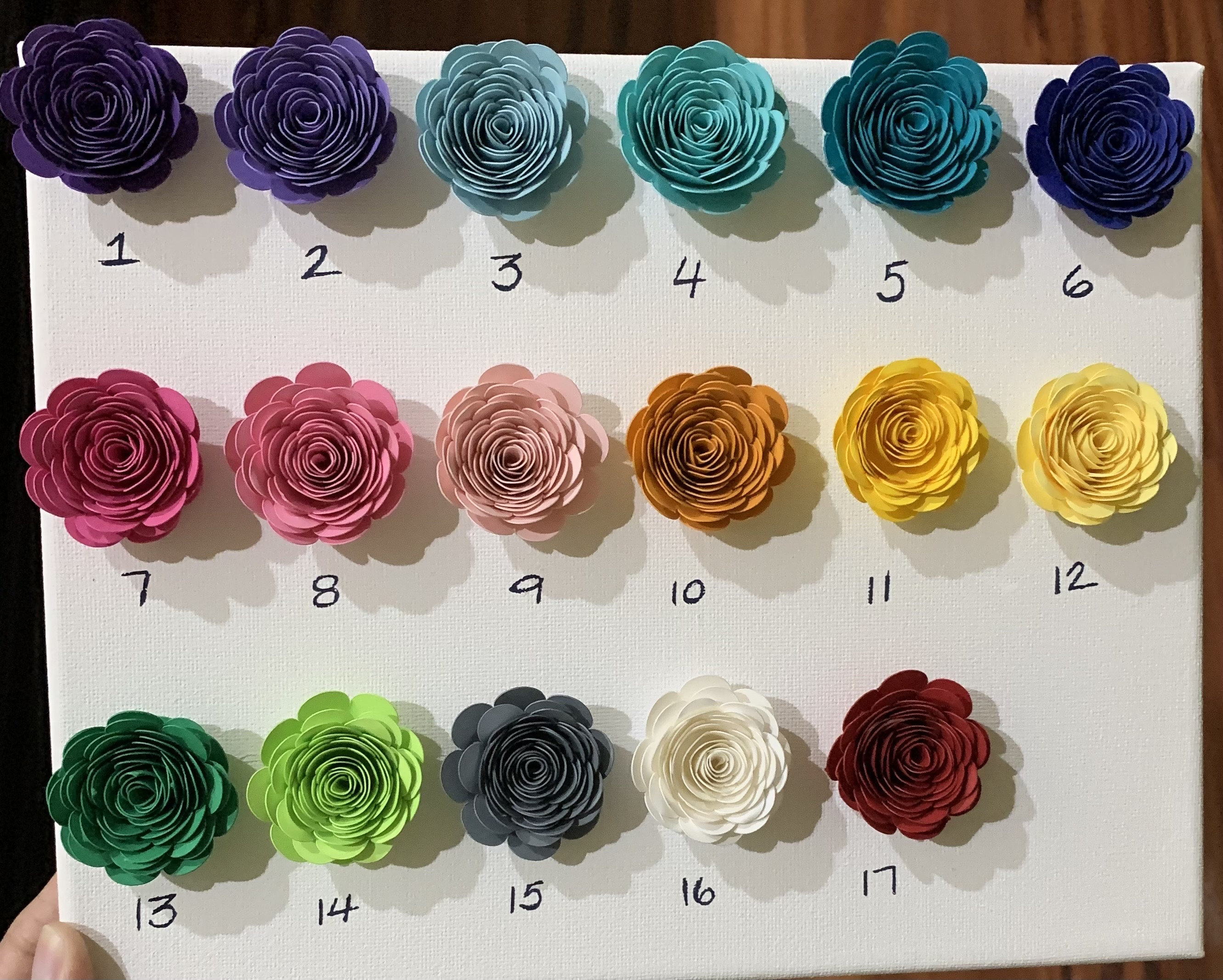 Personalized Paper Flower Shadow Box With Monogram and Name / Home ...