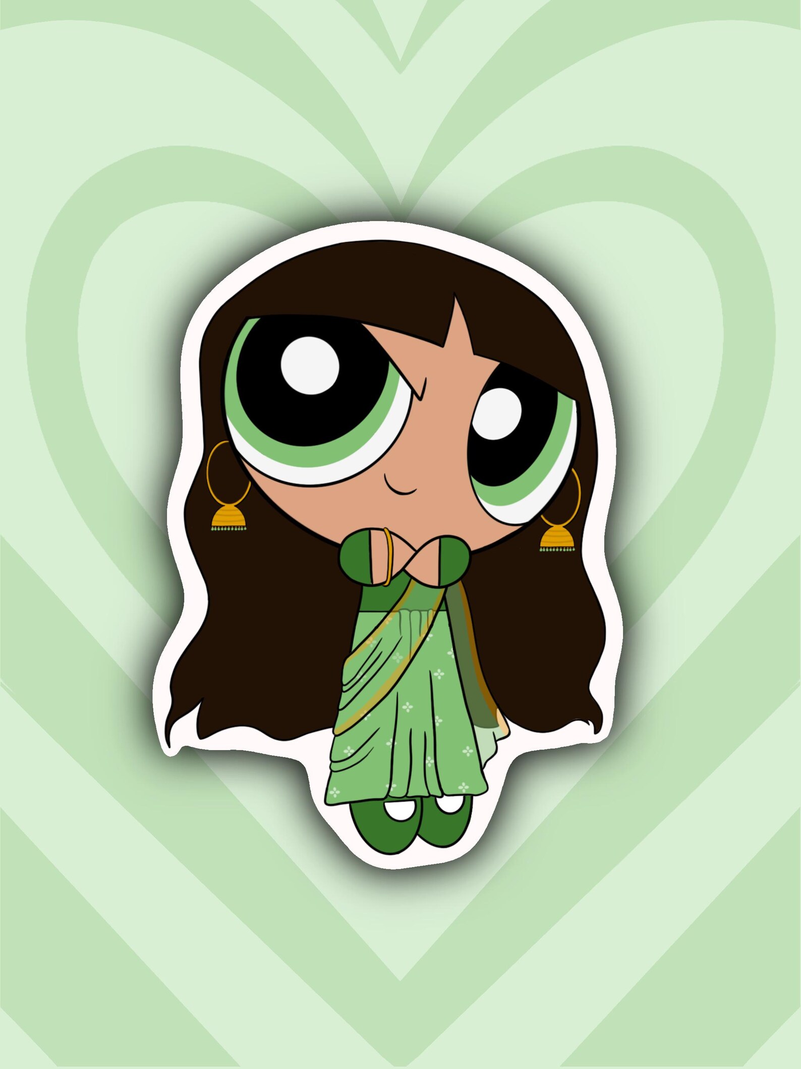 Desi Powerpuff Girls Stickers | South Asian-inspired Vinyl Decals - Etsy