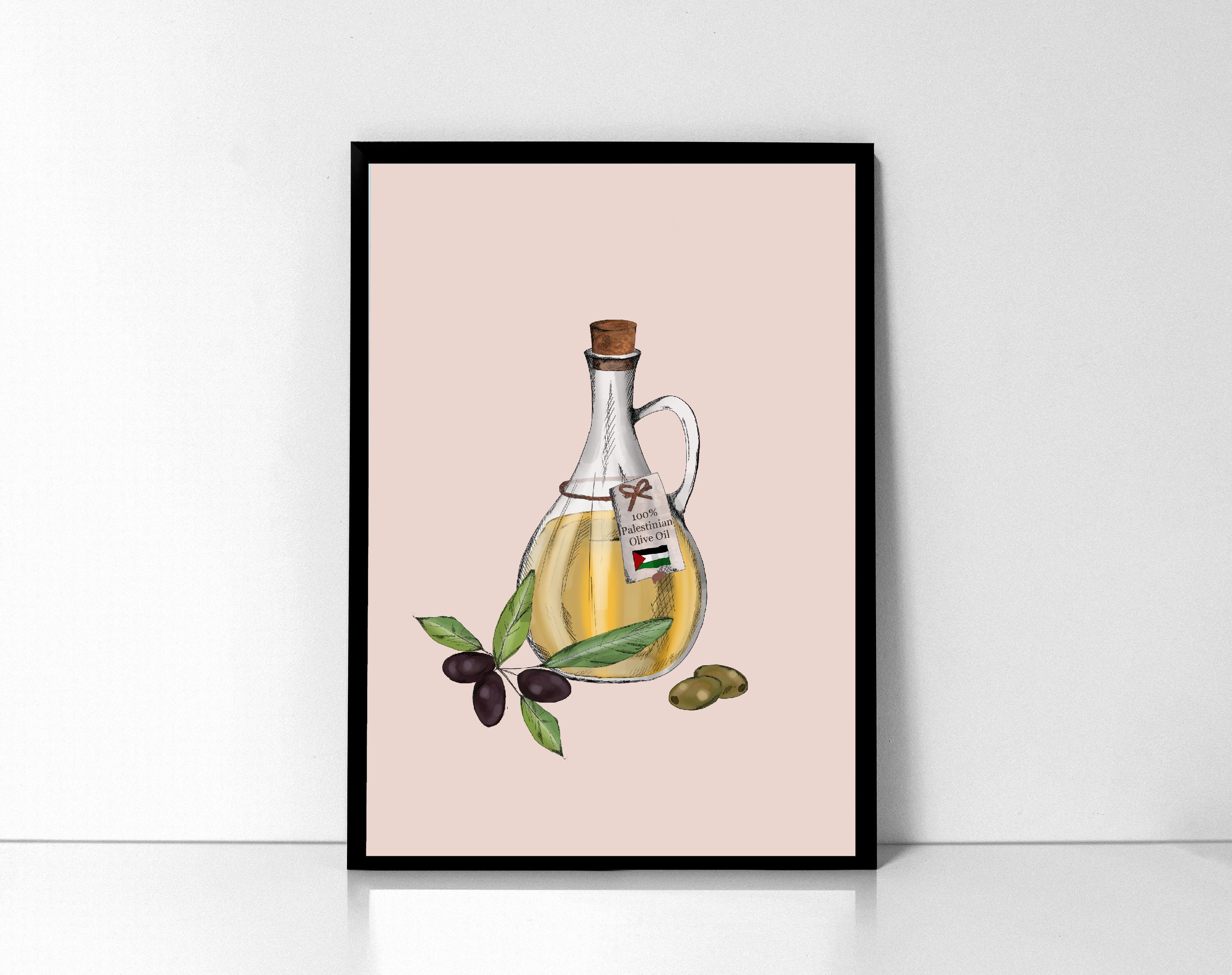 Palestinian Olive Oil Free Palestine Palestine Art Digital Art Print ...