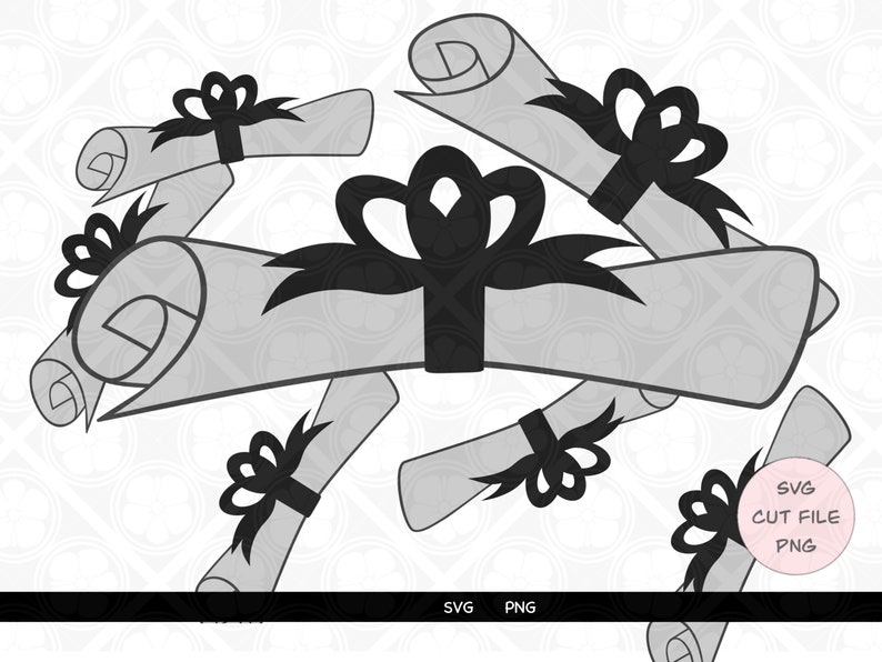 Graduation Diploma Svg Cut File Png Clipart Digital Download Etsy
