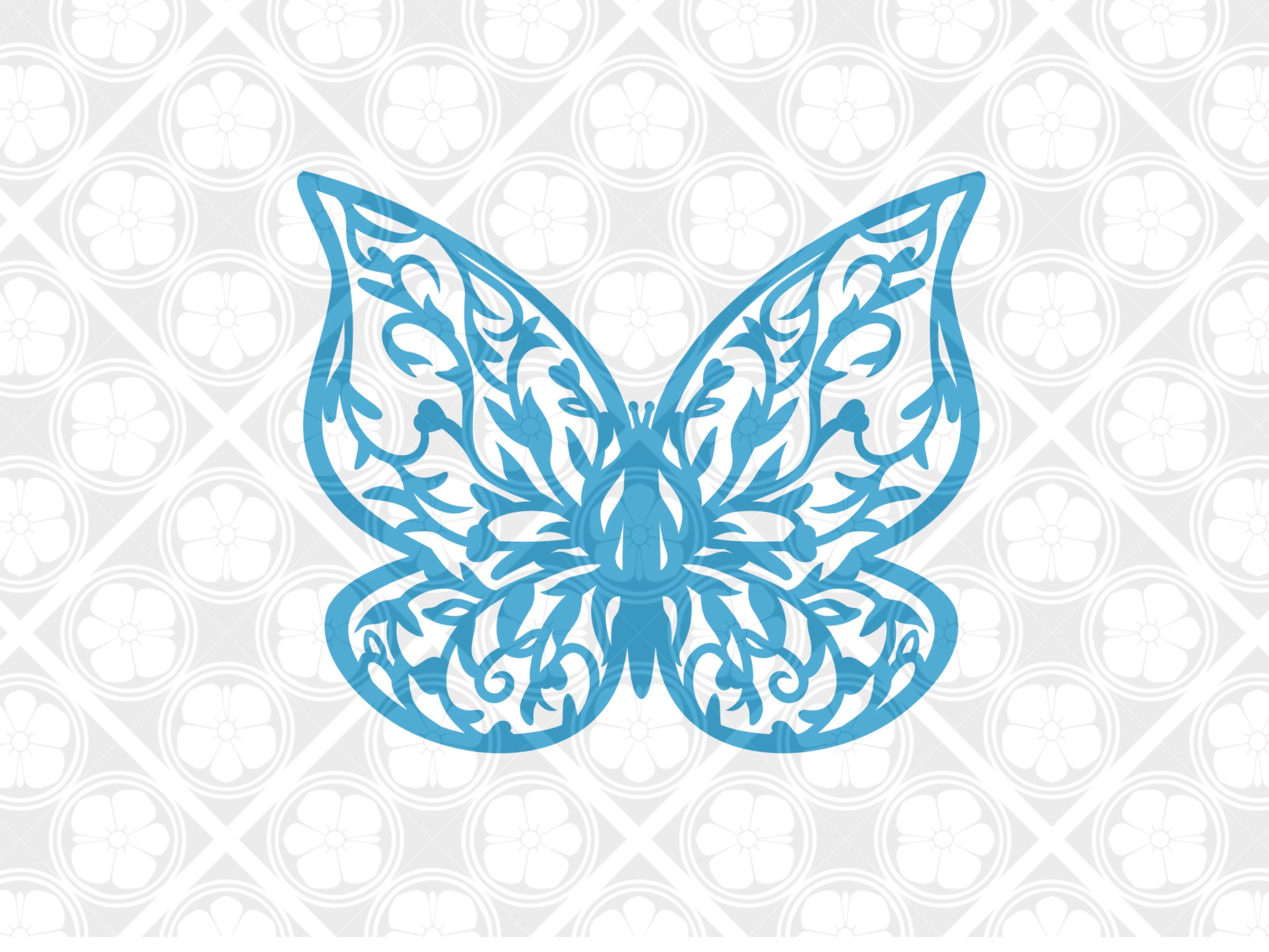 Filagree Butterfly Outline SVG PNG Digital Download Easter - Etsy Canada