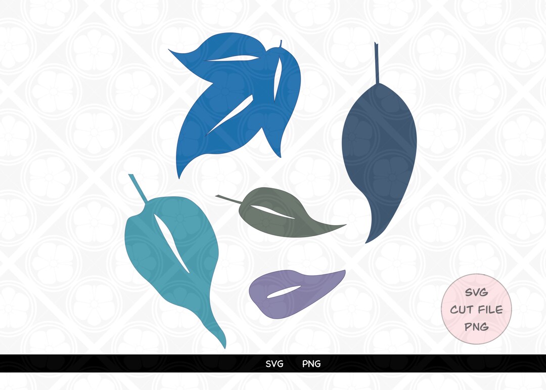 Maile Leaves SVG Cutting File PNG Digital Bundle Hawaii - Etsy