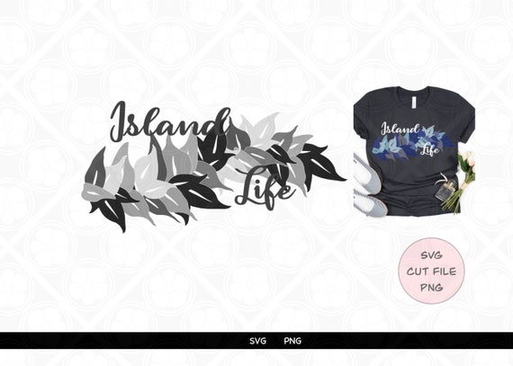 Island Life Hawaiian Maile Leaf Lei SVG Digital Download | Etsy