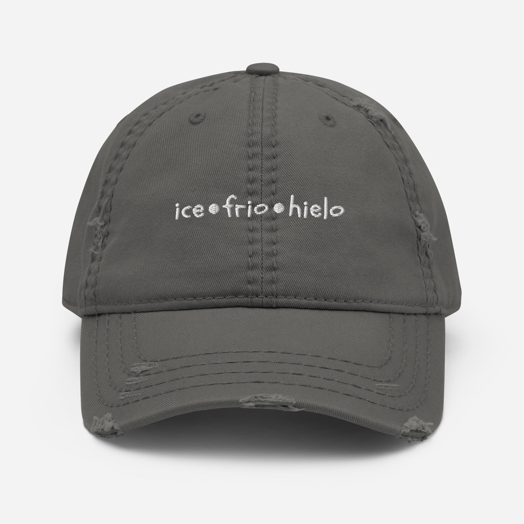 Distressed Dad Hat Ice, Frio, Hielo Eladio Carrión Inspired Si La Calle ...