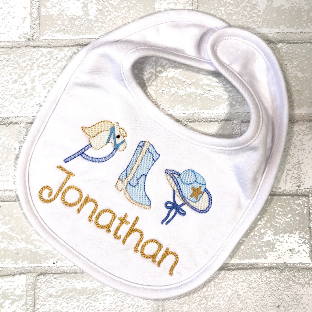 Rodeo Bib / Wood Stick Horse Bib / Country Weatern Bib / Southern Boots ...