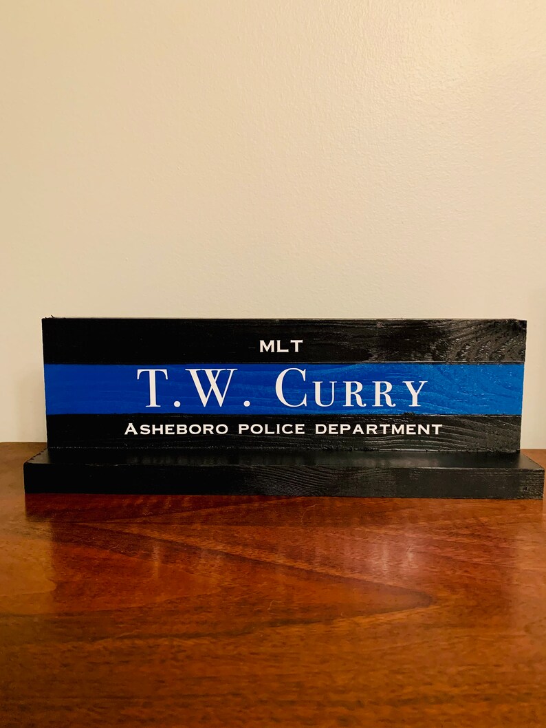 Police Name Plate - Etsy