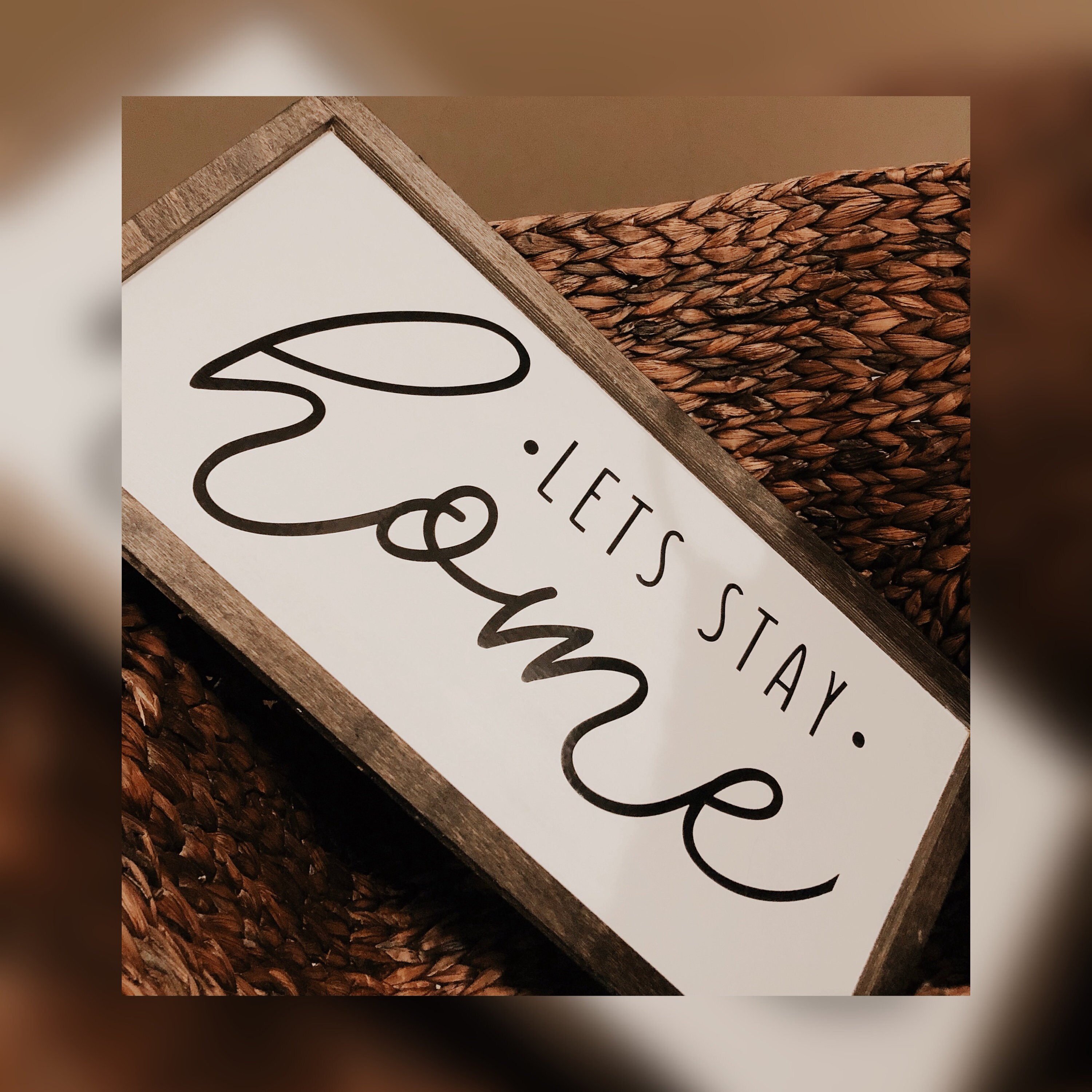 Let’s Stay Home Sign - Etsy