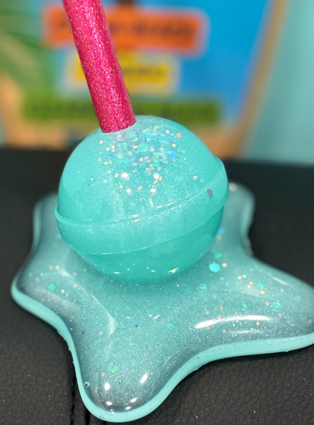Melting Lollipop Sculpture Blue Lagoon Melted Candy Ring Display Teen ...