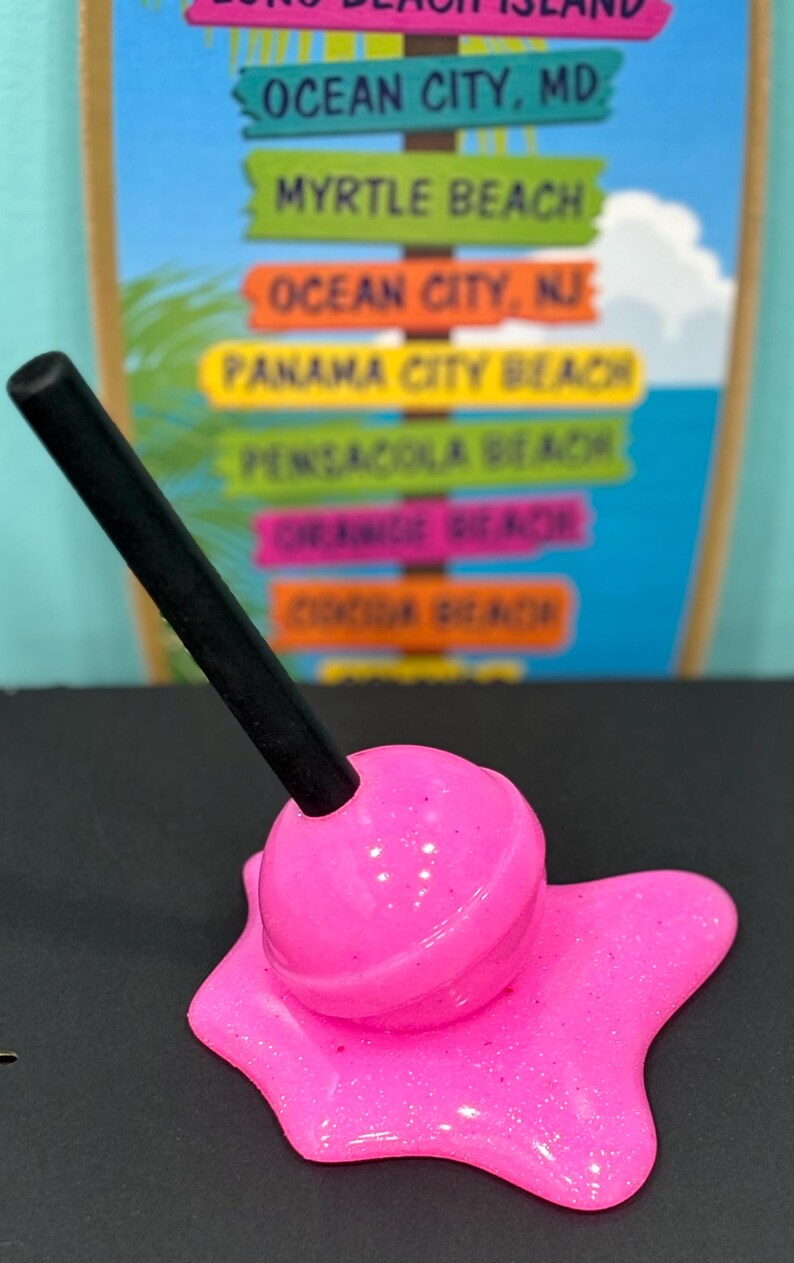 Dopamine Pink Pop Art Melted Lollipop Art Pink Cotton Candy Pink Candy ...