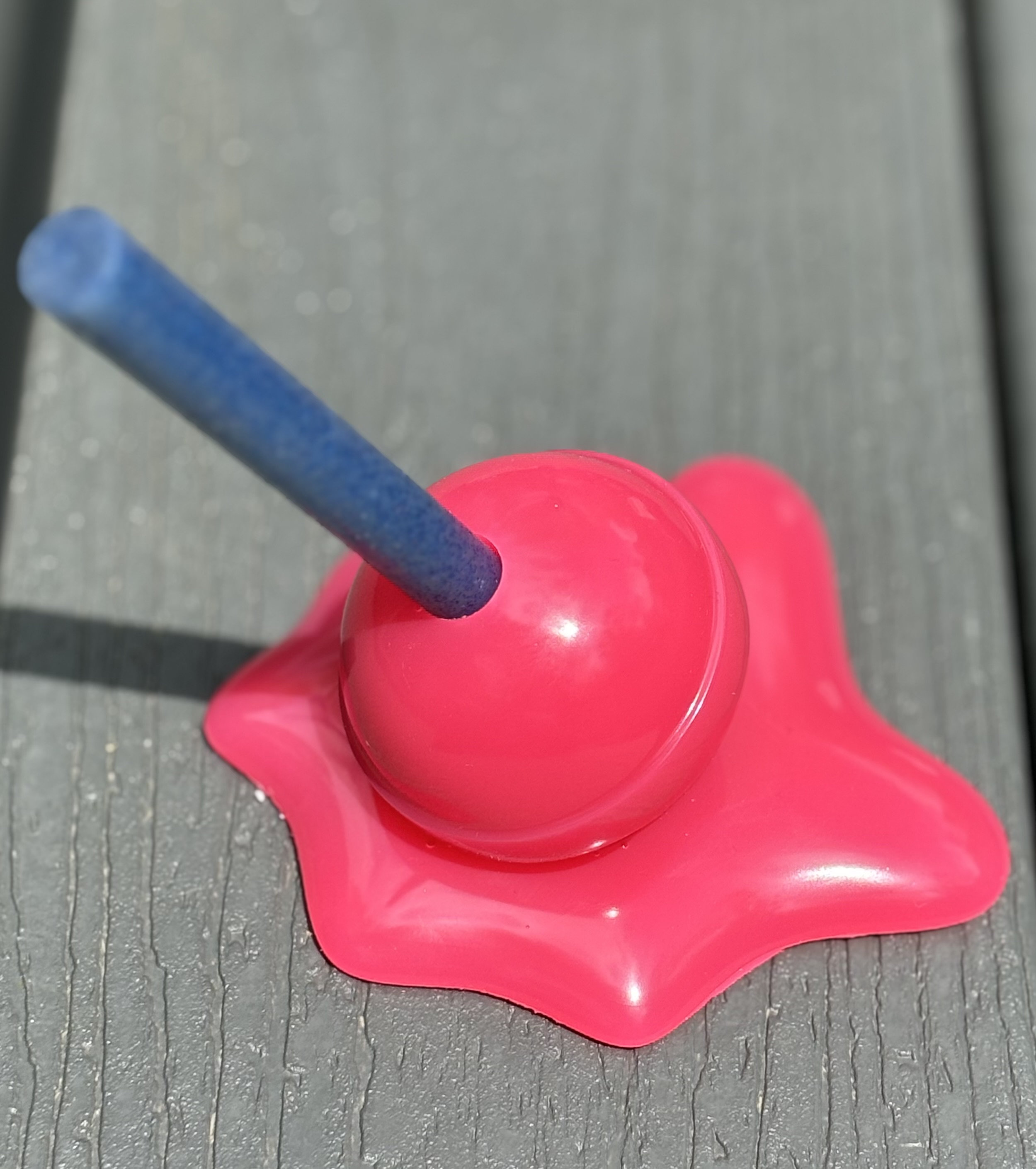 Pink Cherry Resin Melted Lollipop Ring Holder Fake Novelty Candy ...