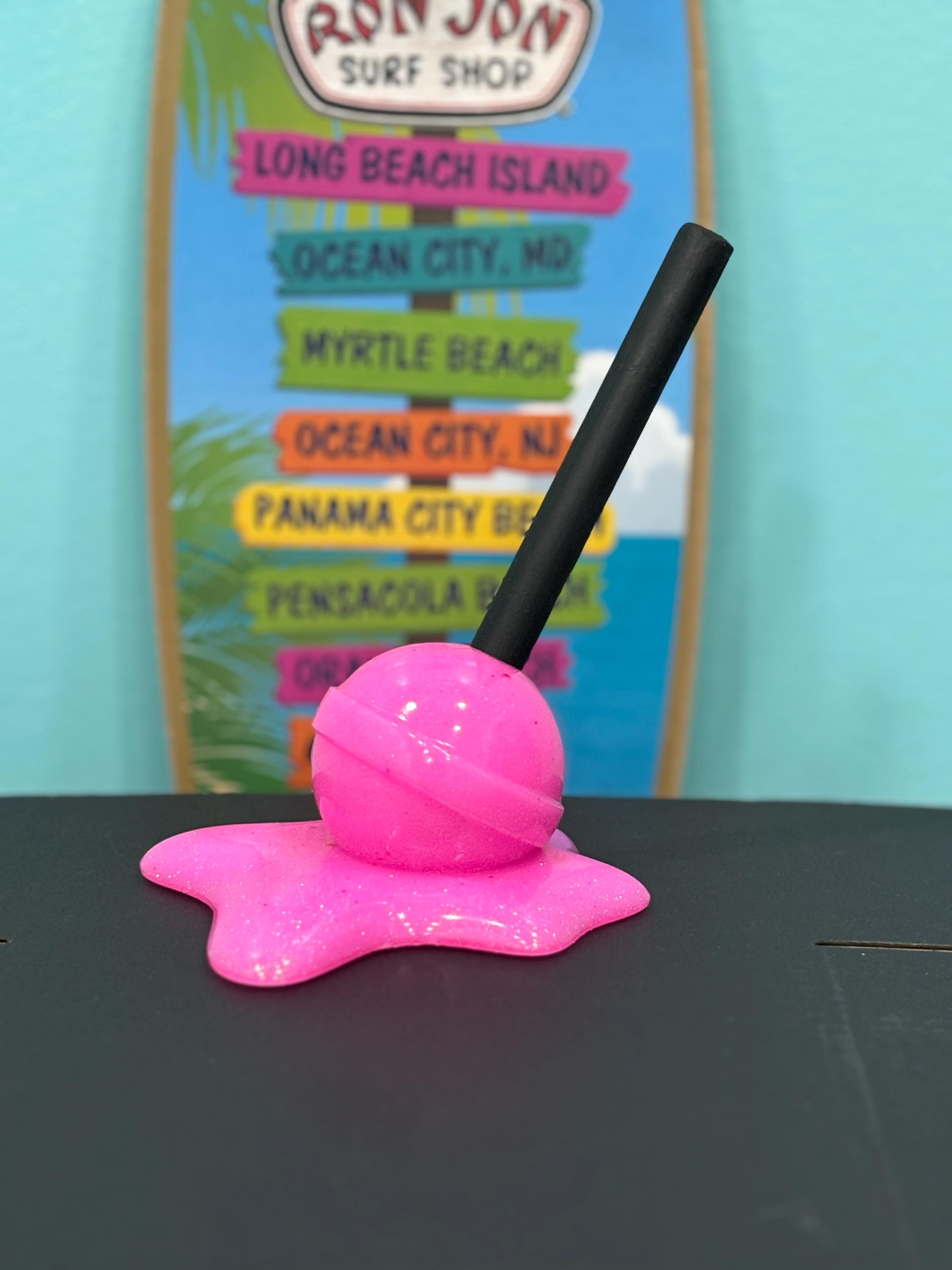 Dopamine Pink Pop Art Melted Lollipop Art Pink Cotton Candy Pink Candy ...