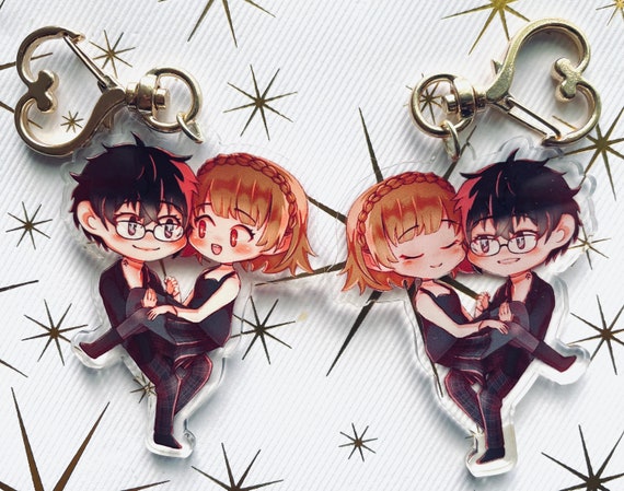 Persona 5 Makoto X Joker Shumako Double-sided Acrylic Keychain | Etsy