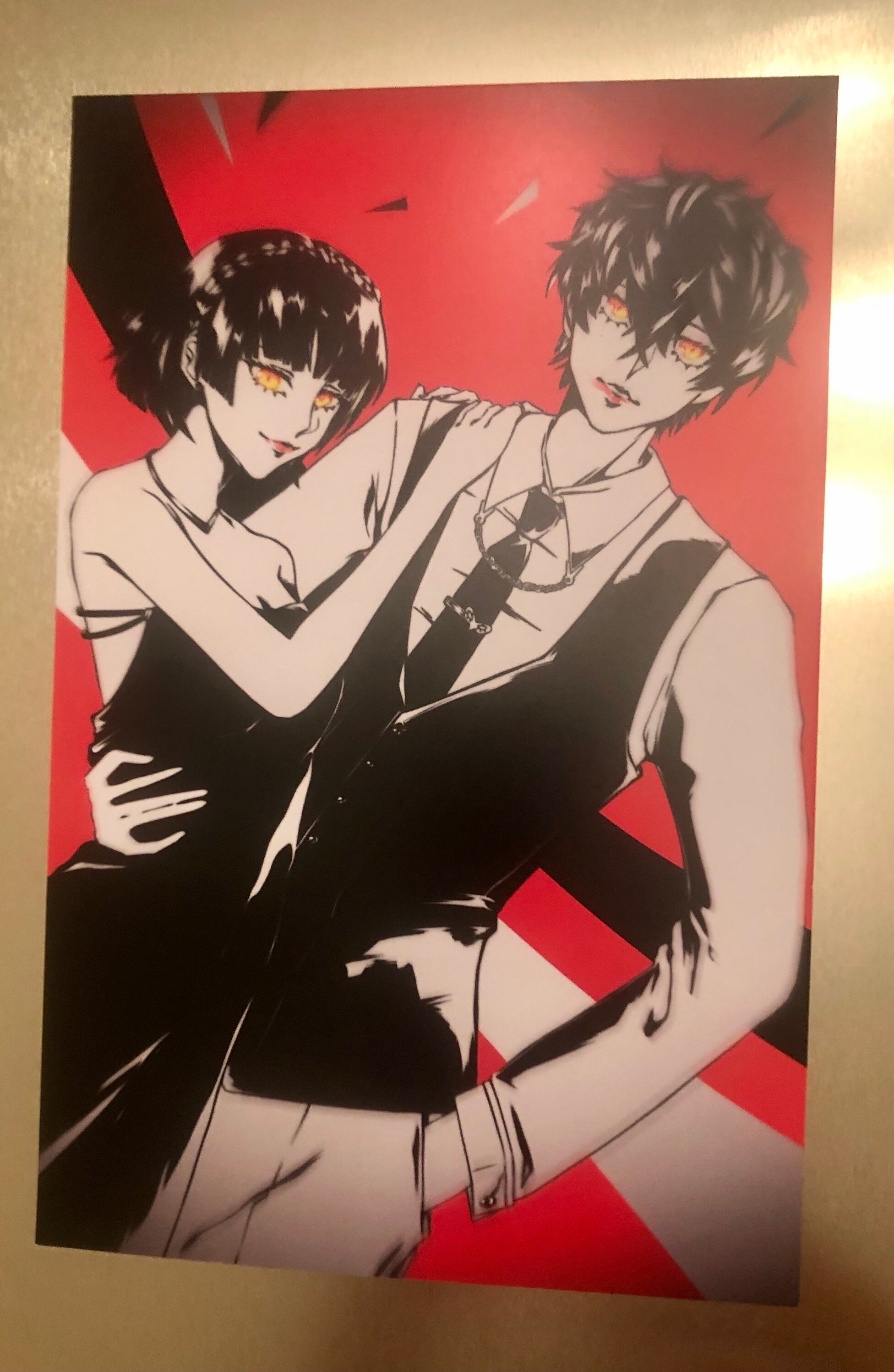 Persona 5 Makoto x Joker ShuMako Imprimir | Etsy