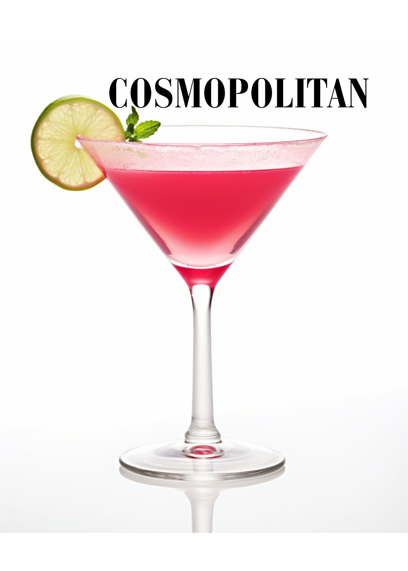 Cosmopolitan Cocktail Wall Art, Frameless Set of 5 Trendy Prints ...