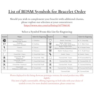 Customizable BDSM Bracelet Jewelry With Kinky Symbol of DDLG Little ...