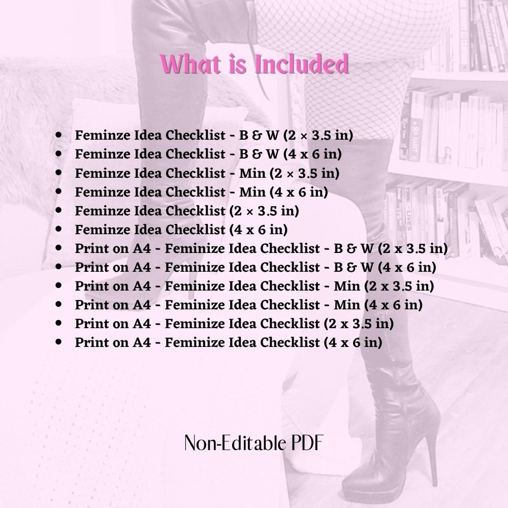 Forced Sissification or Self Feminization Adult Sissy - Etsy Singapore