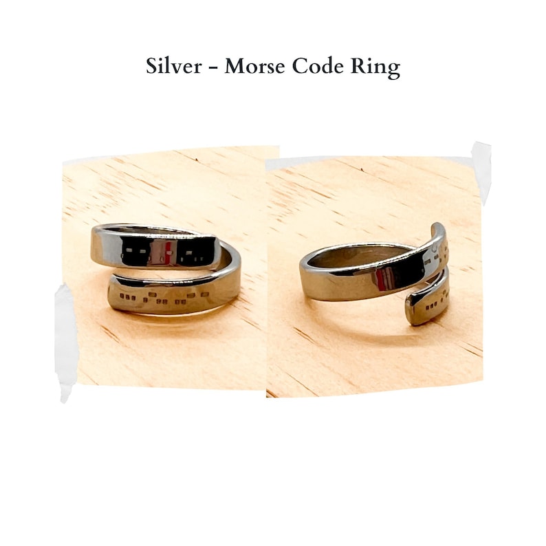Custom Personalized BDSM Morse Code Ring - Secret Hidden Message ...