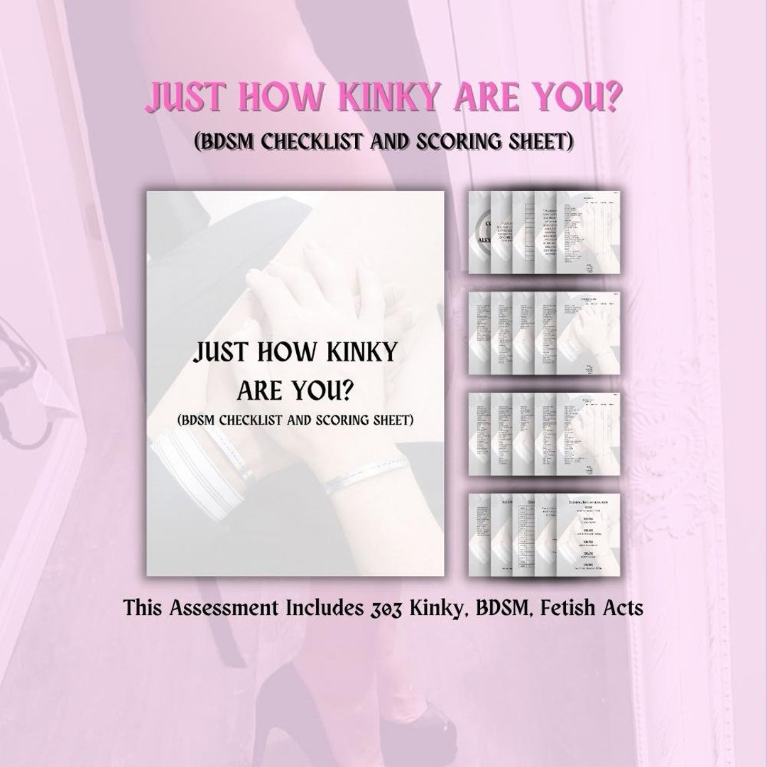 BDSM Quiz Checklist and Scoring Sheet: Find Out Just How Kinky - Etsy UK