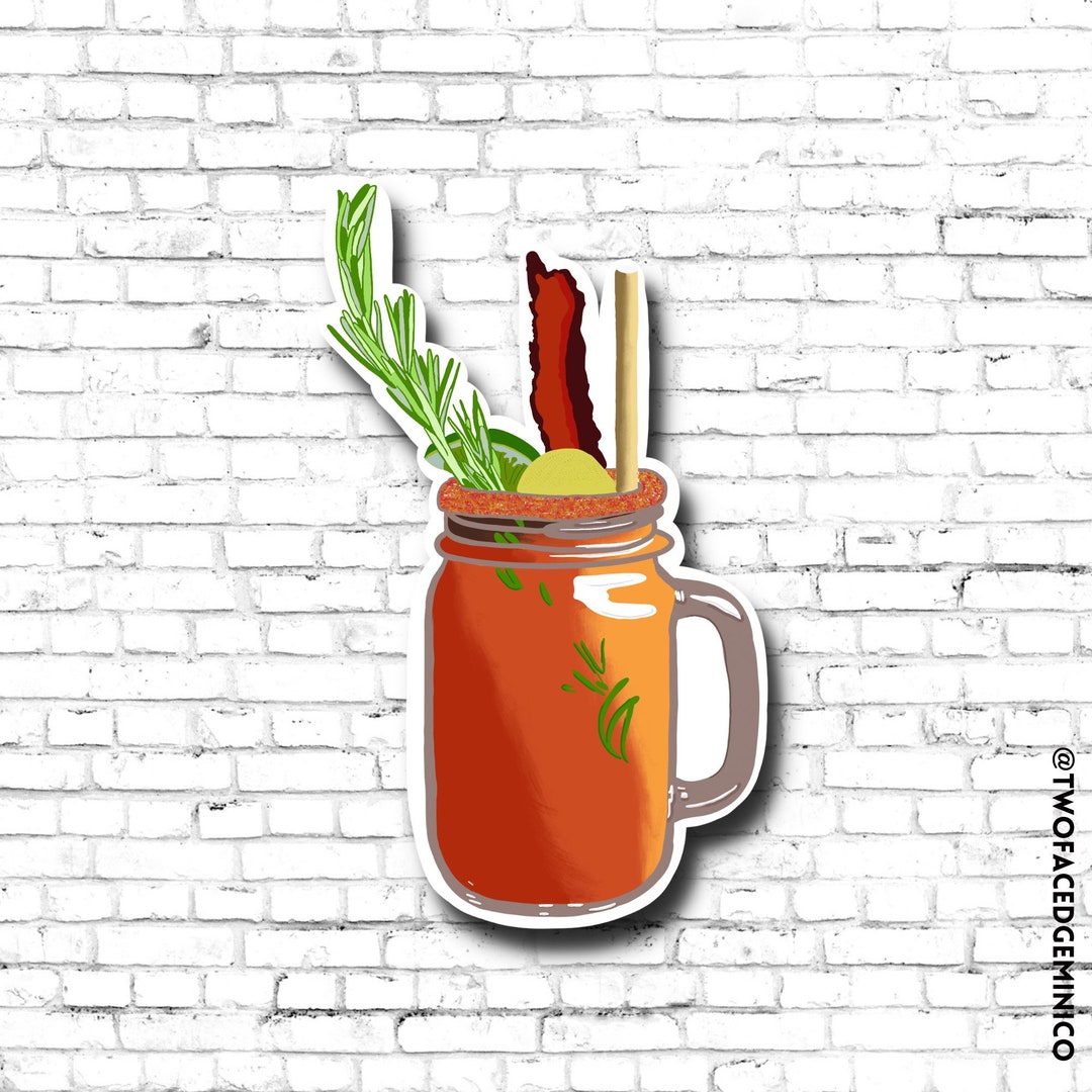 Bloody Mary Sticker, Alcohol Drink, High Quality Waterproof Sticker - Etsy