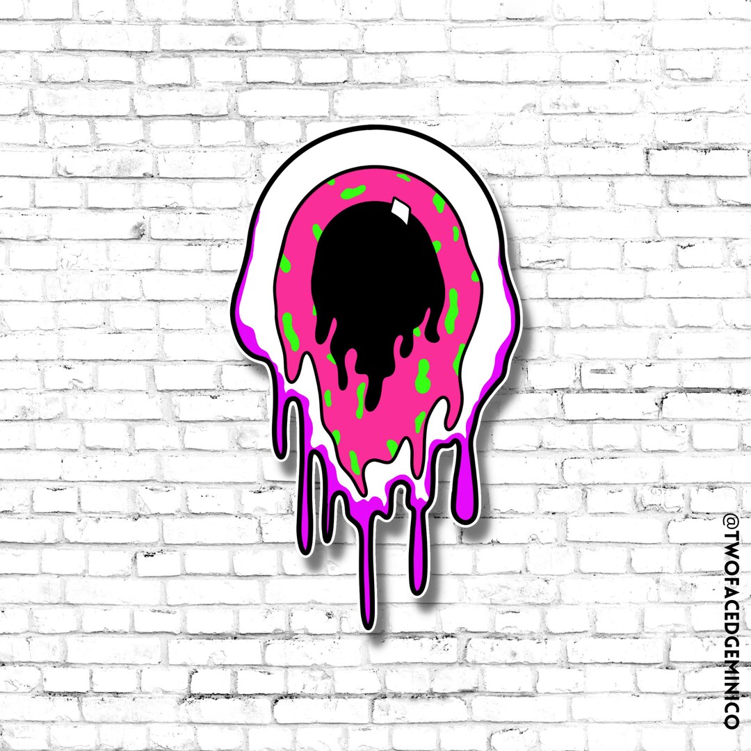 Dripping Eye Sticker, Trippy Art, High Quality Waterproof Sticker ...
