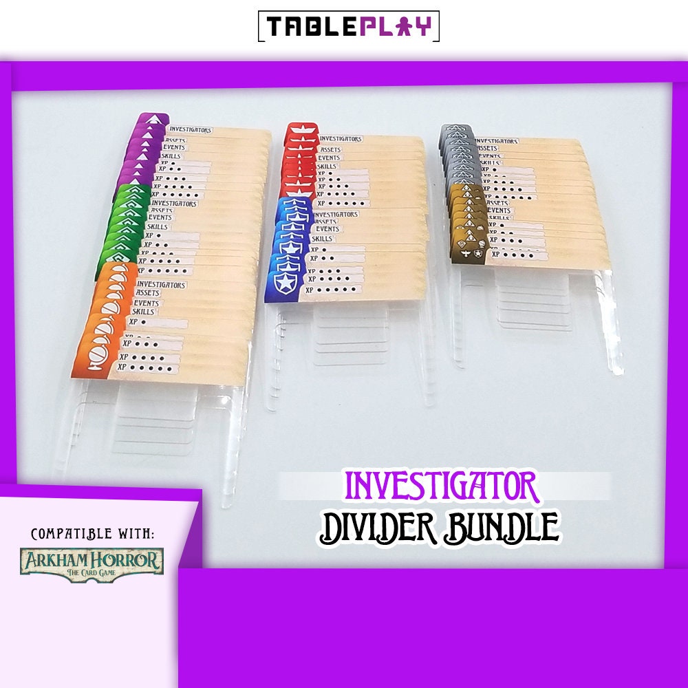 Arkham Horror: the Card Game Investigator Dividers - Etsy