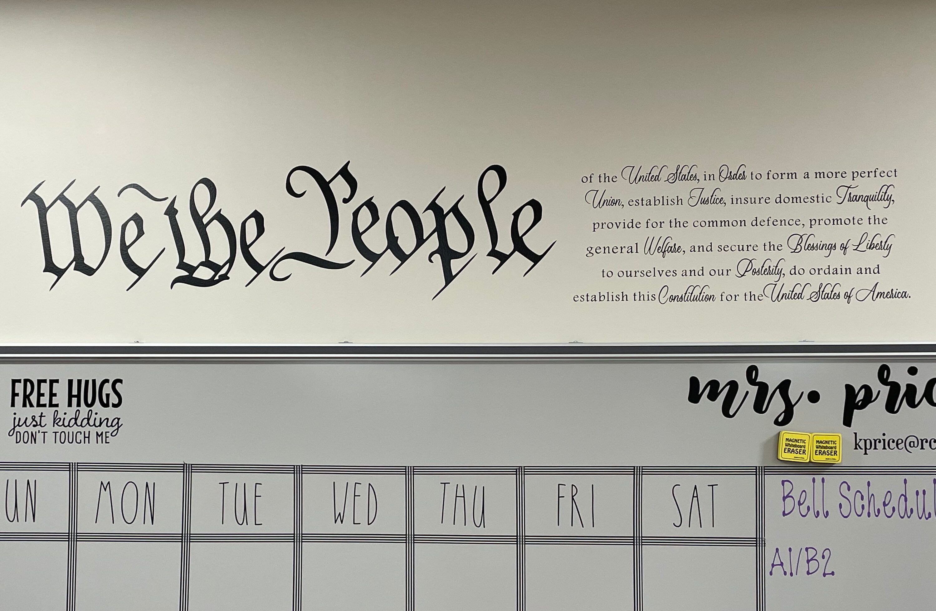 US Constitution Preamble Wall Decal | Etsy