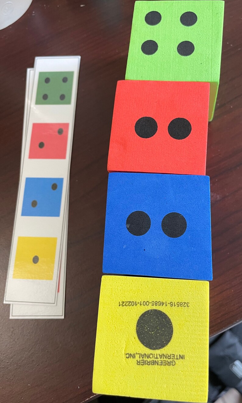 Dice Matching Game/ Busy Bag/ Pattern Matching/ Number Learning - Etsy