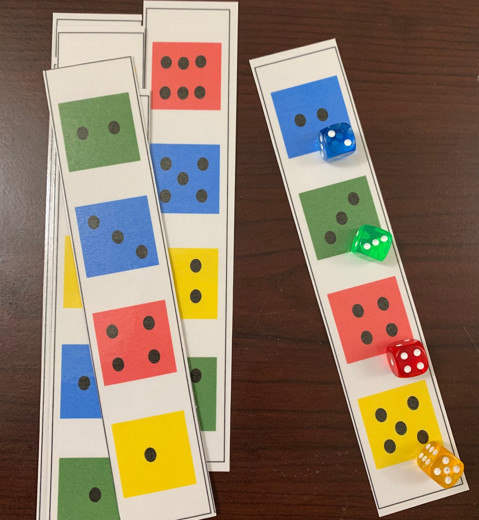 Dice Matching Game/ Busy Bag/ Pattern Matching/ Number Learning - Etsy