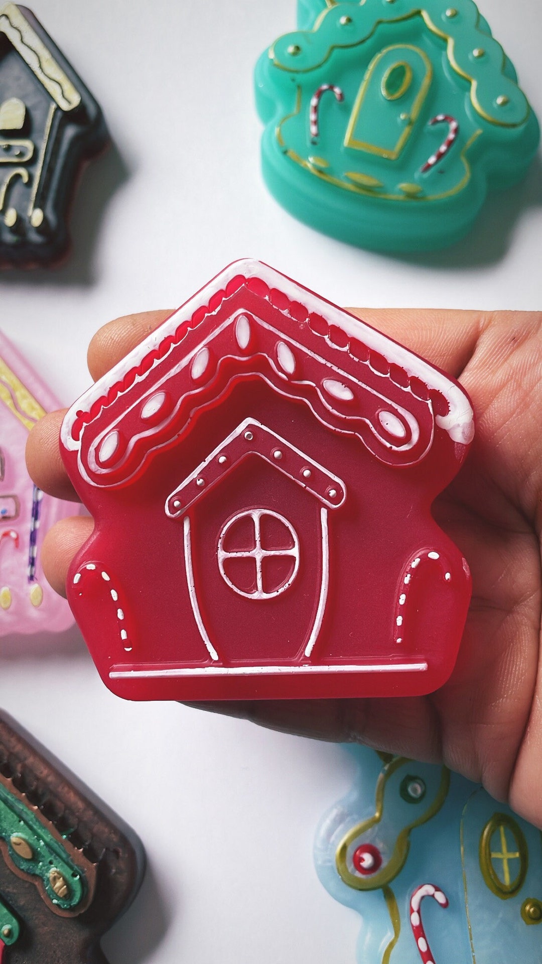 Christmas Village Fridge Magnets Houses/ Gingerbread House/ - Etsy