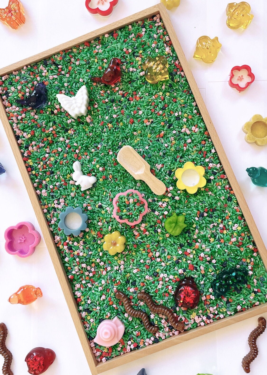 Spring Bug Sensory Bin Resin Counters Fine Motor Skills Homeschooling ...