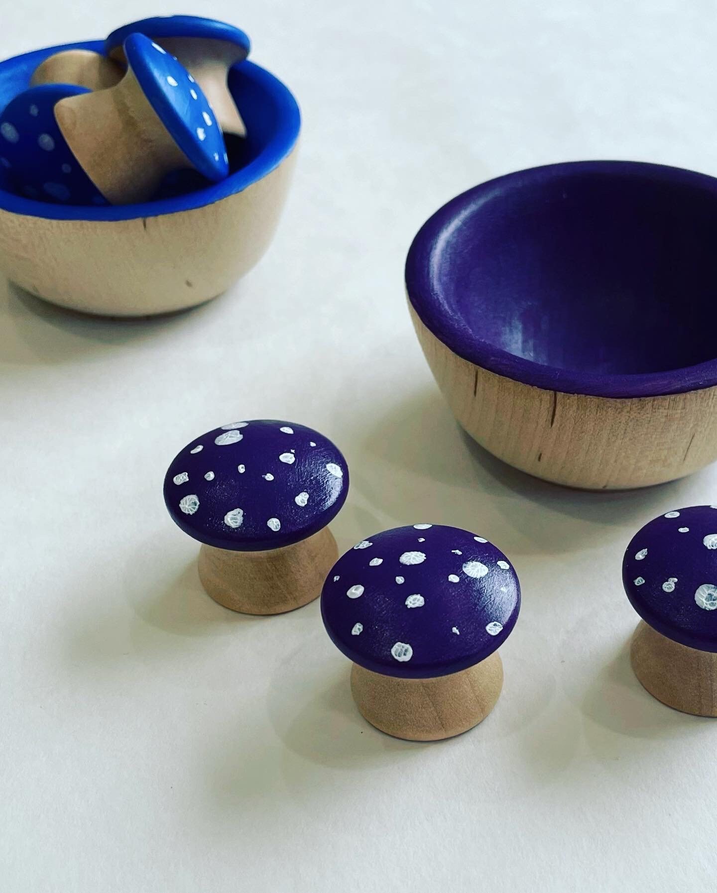 Mushroom Color Sorting/ Montessori Waldorf Toys/ Color Sorting for Kids ...