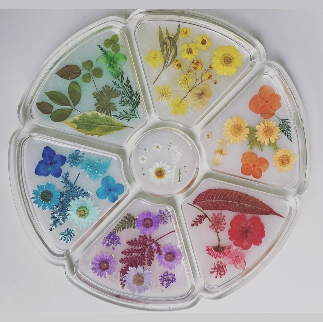 Rainbow Floral Tray/ Color Sorting/ Real Flowers/ Forest School ...