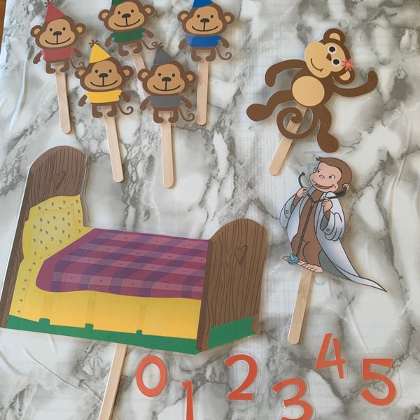 5 Little Monkeys - Etsy