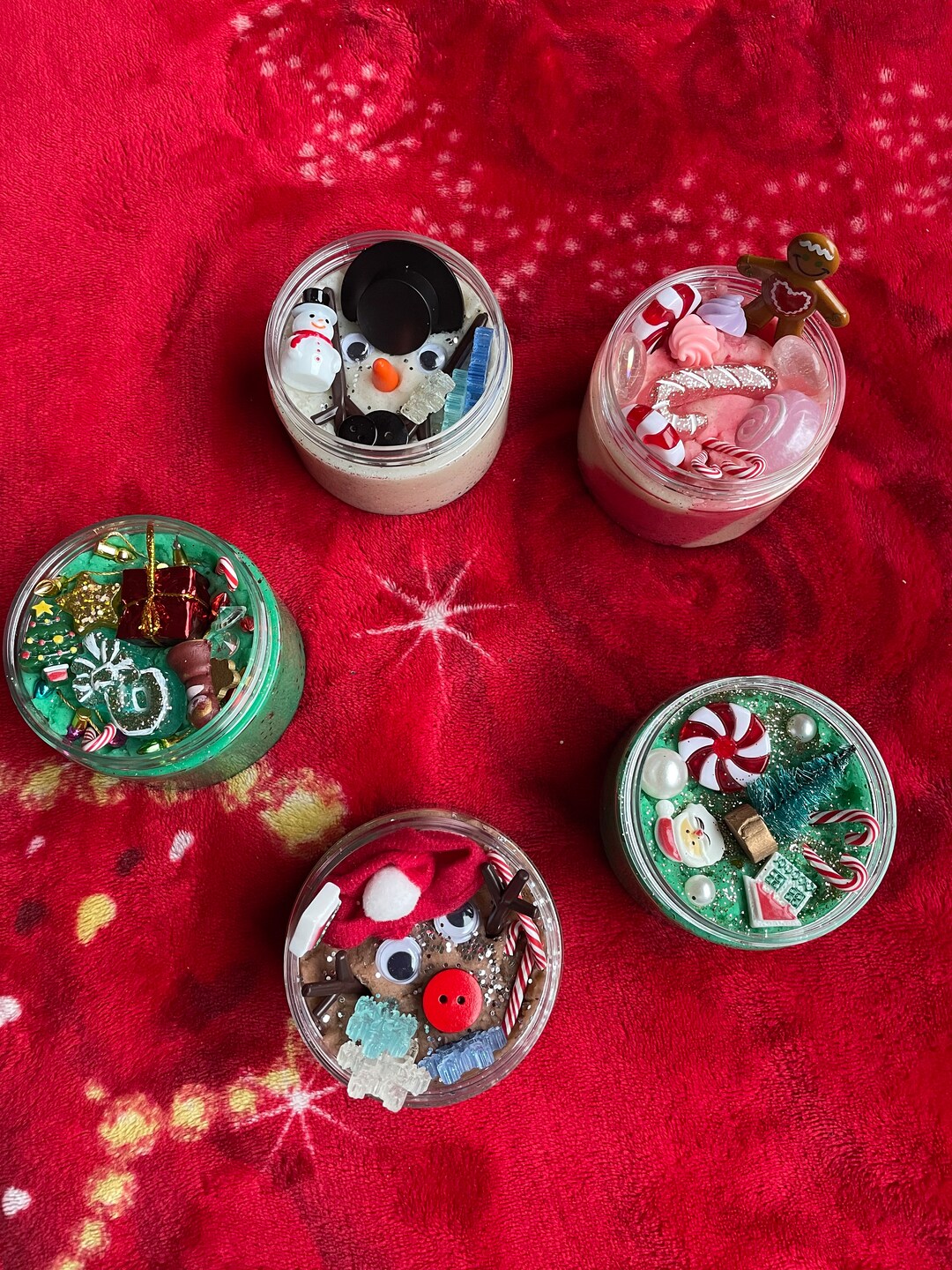 Christmas Play Dough Jars/ Class Favour/ Stocking Stuffer/ Sensory Kit ...