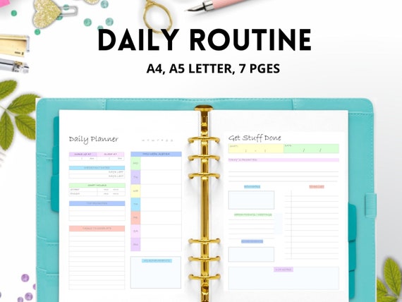 Daily Routine Daily Routine Printabledaily Routine Planner - Etsy
