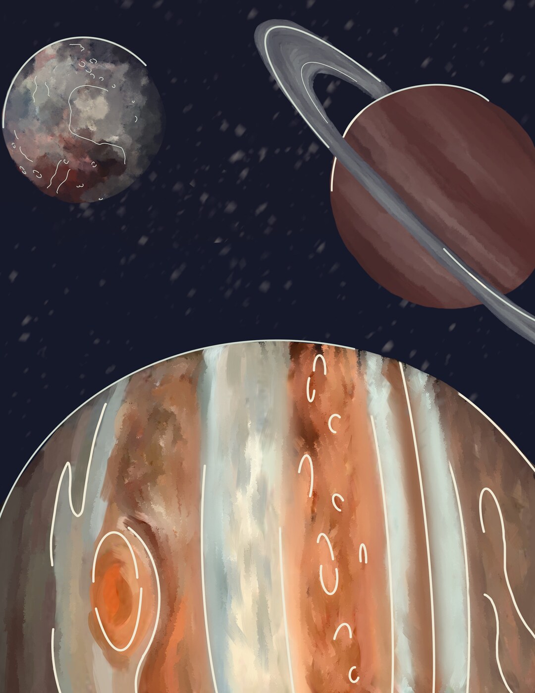 Outer Space Digital Art Collection - Etsy