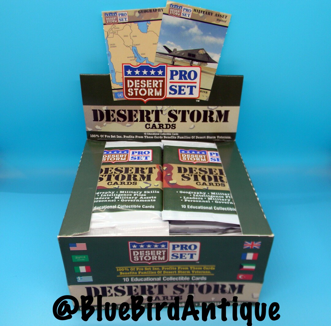 10 Sealed Packs of Desert Storm Trading Cards. 10 Cards per Pack. Free ...