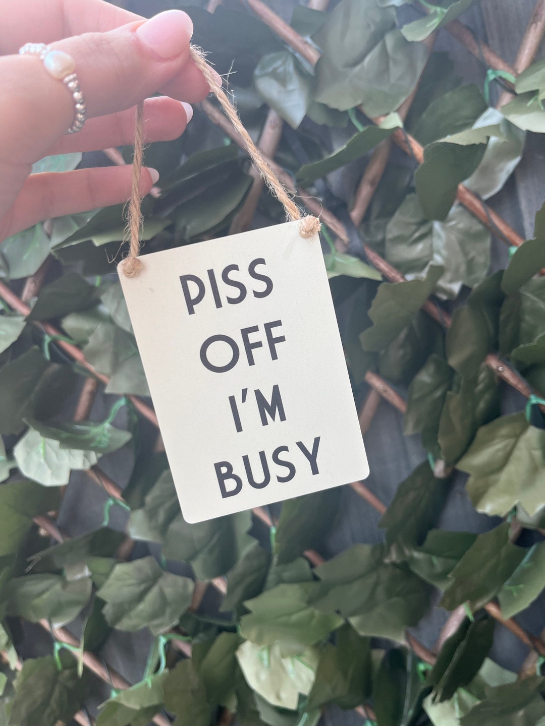 Ps off Im Busy Hanging Metal Sign Novelty Joke Gift - Etsy