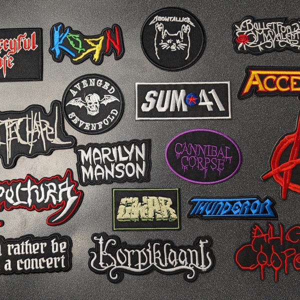 Metal Rock Band Patches - Etsy