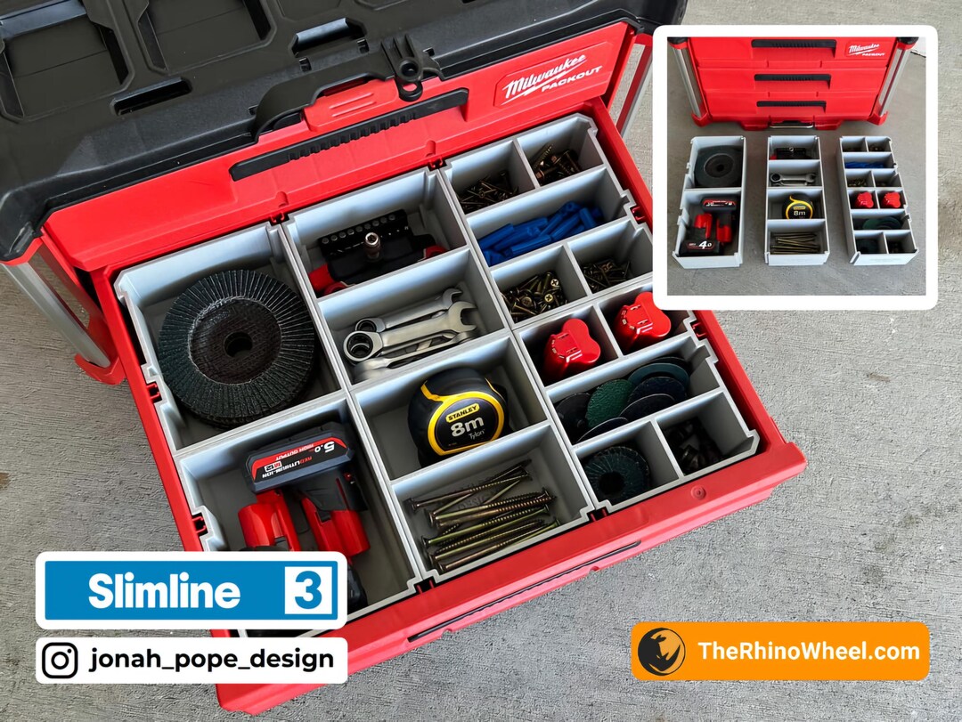Milwaukee Packout Drawer - Organiser Tubs, Tray / Insert ...