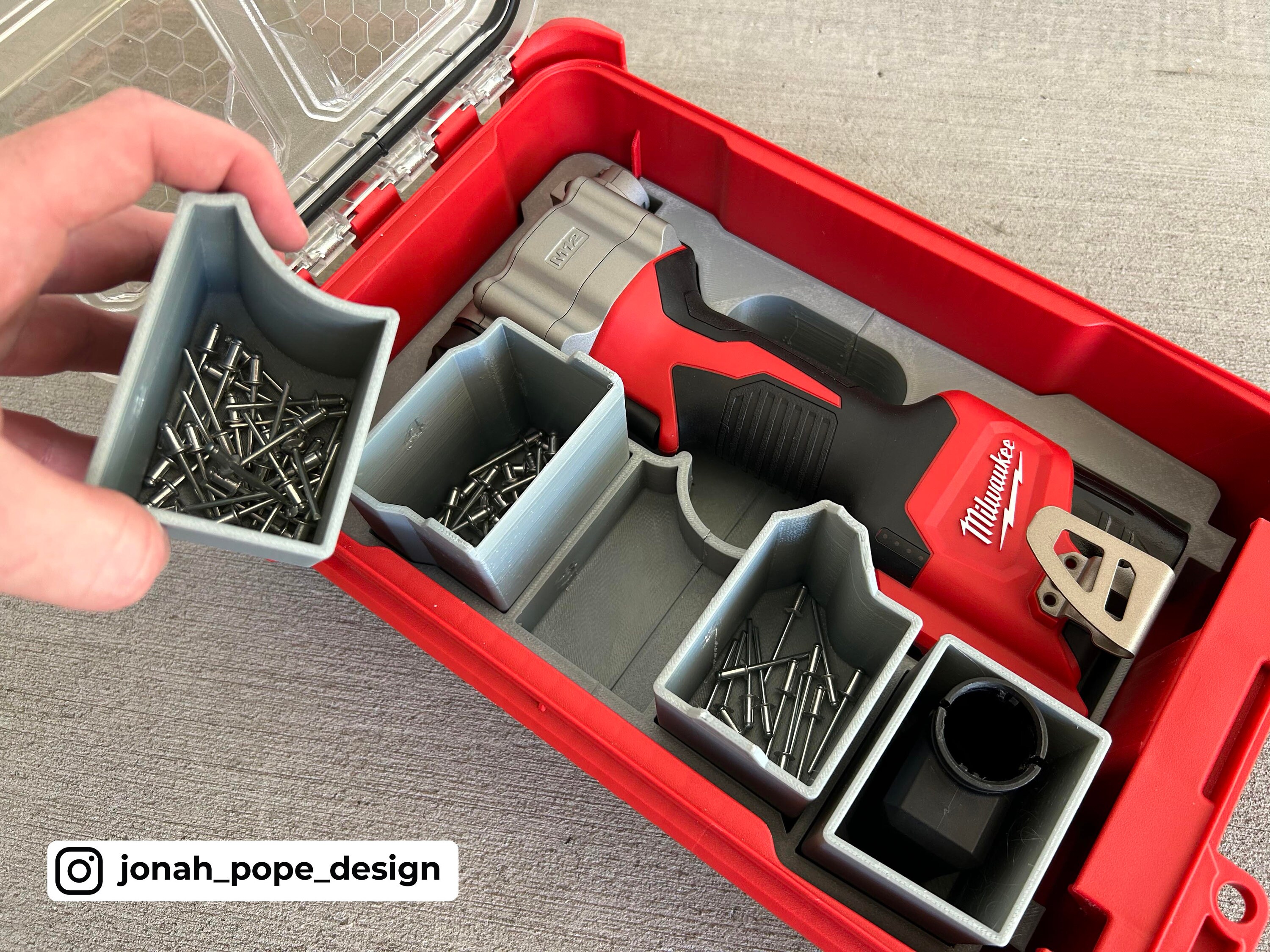 Milwaukee M12 Rivet Gun Tray - TheRhinoWheel - Jonah Pope -JT13 ...