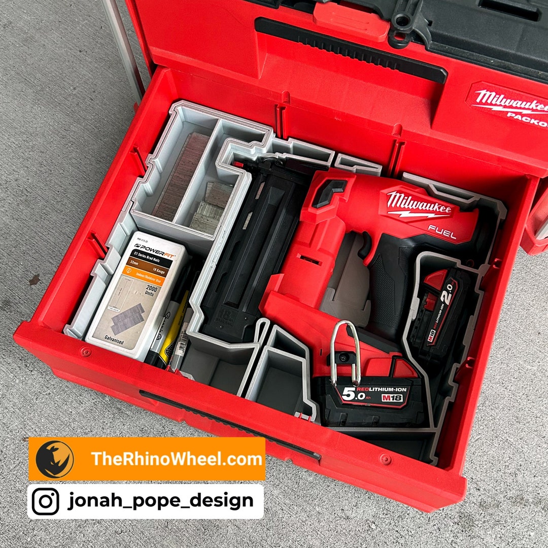 Milwaukee M18 Brad Nailer 18g Tray Therhinowheel Jonah Pope JD35 - Etsy