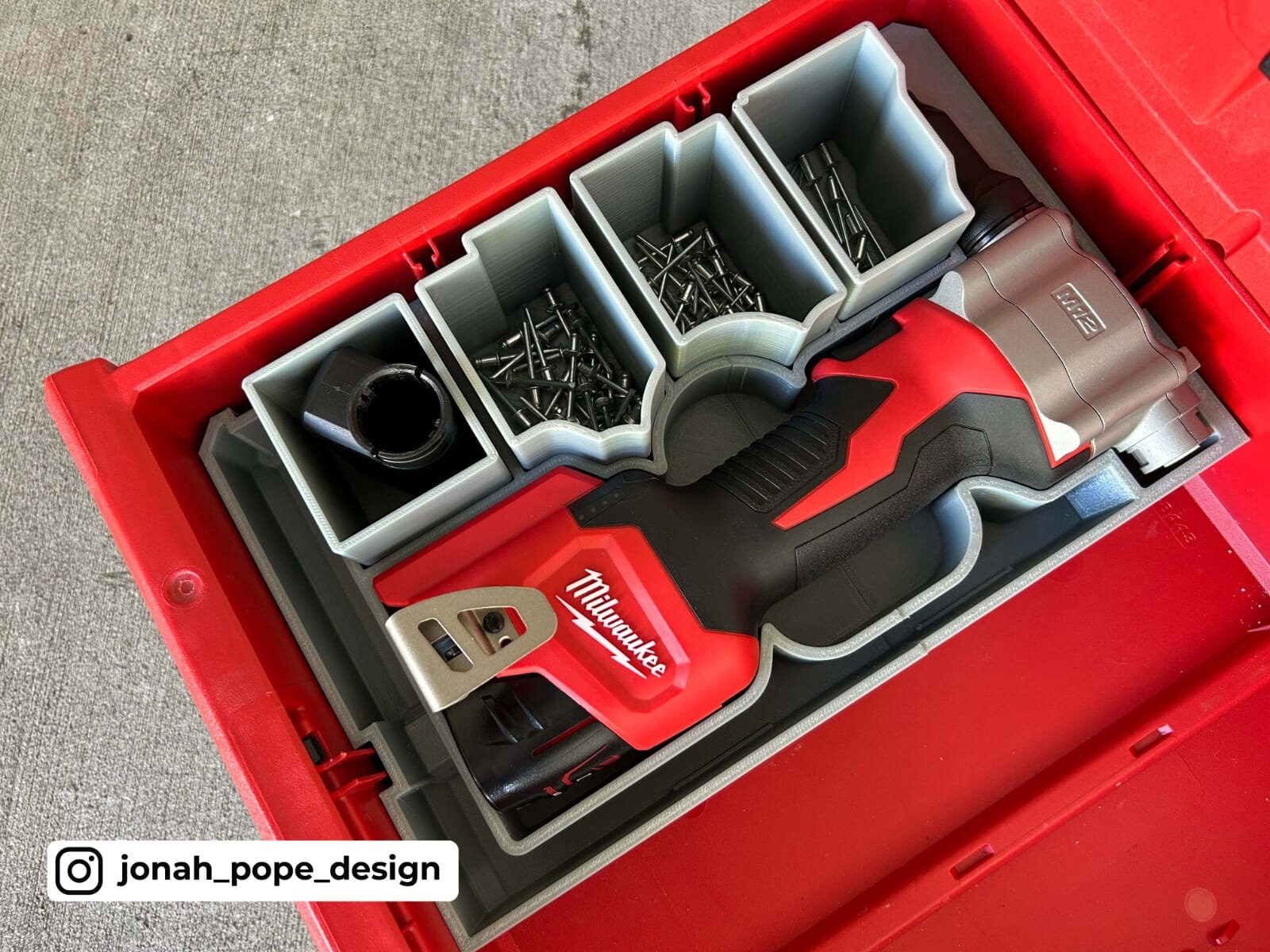 Milwaukee M12 Rivet Gun Drawer Tray -JD13- — TheRhinoWheel