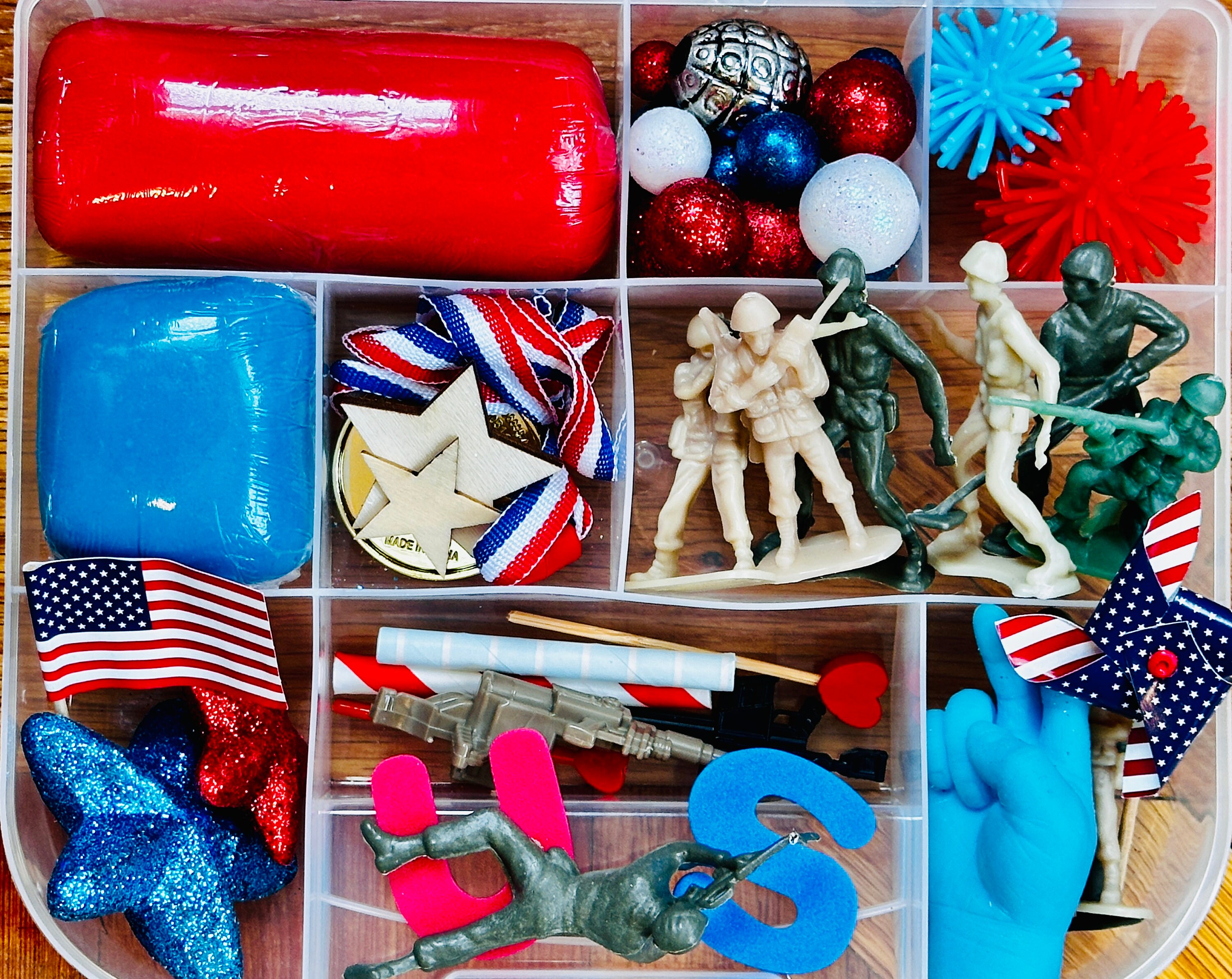 USA 4th of July Sensory Kit Army/soldier Sensory Kit, Independence Day ...