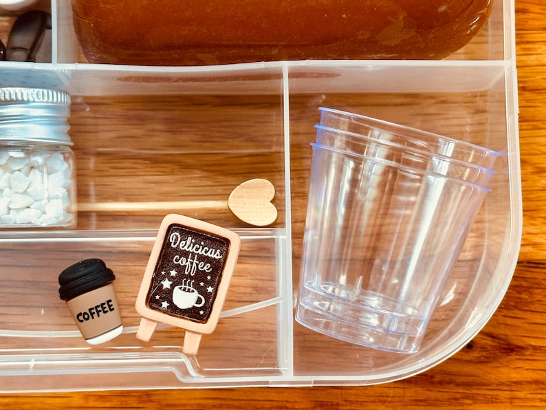 Coffee Shop Sensory Kit: Montessori Homemade Playdough Kit for Kids - Etsy