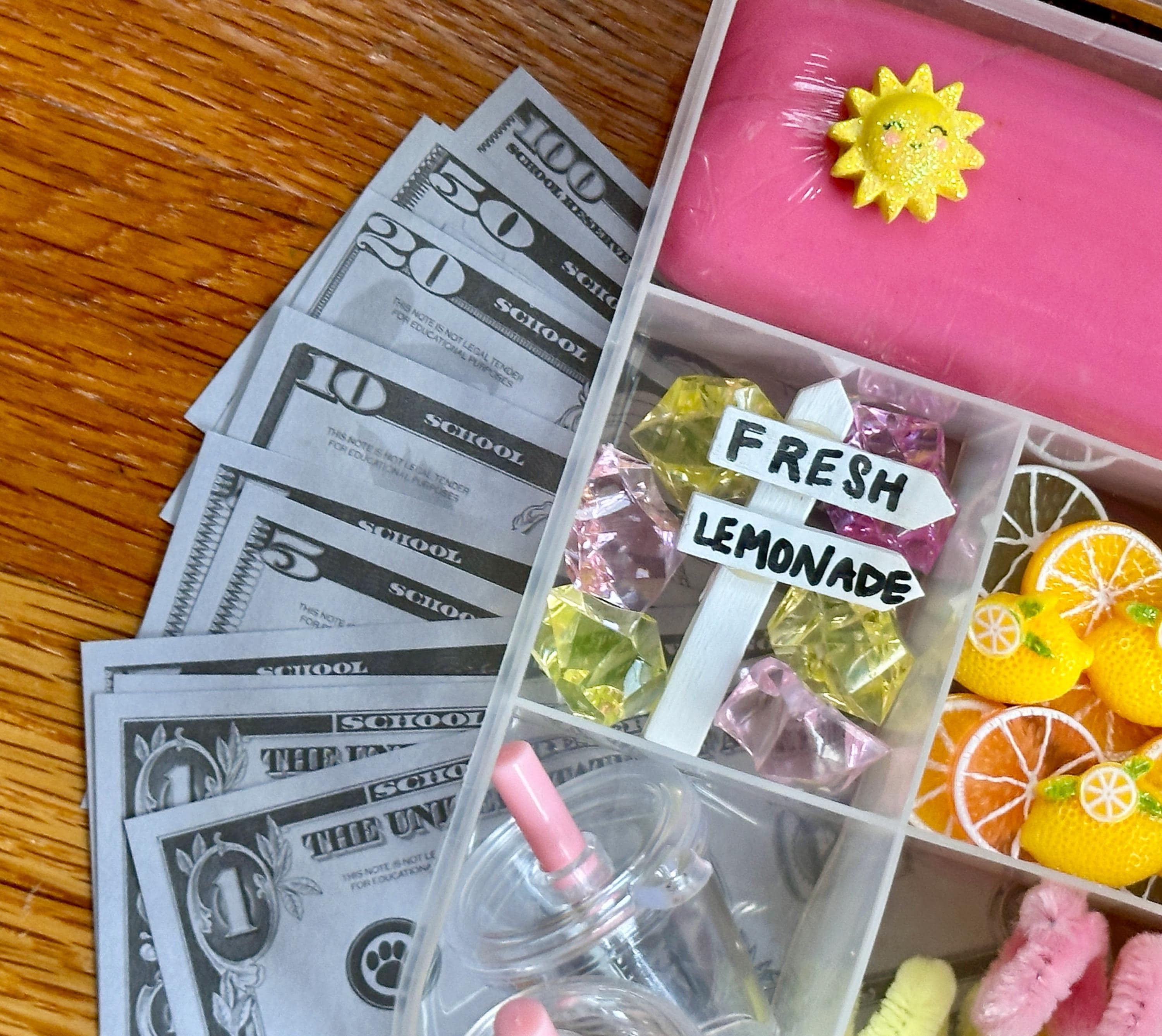 Lemonade Stand Sensory Kit | Gift for Kids, Playdoh Sensory Bin Kit ...