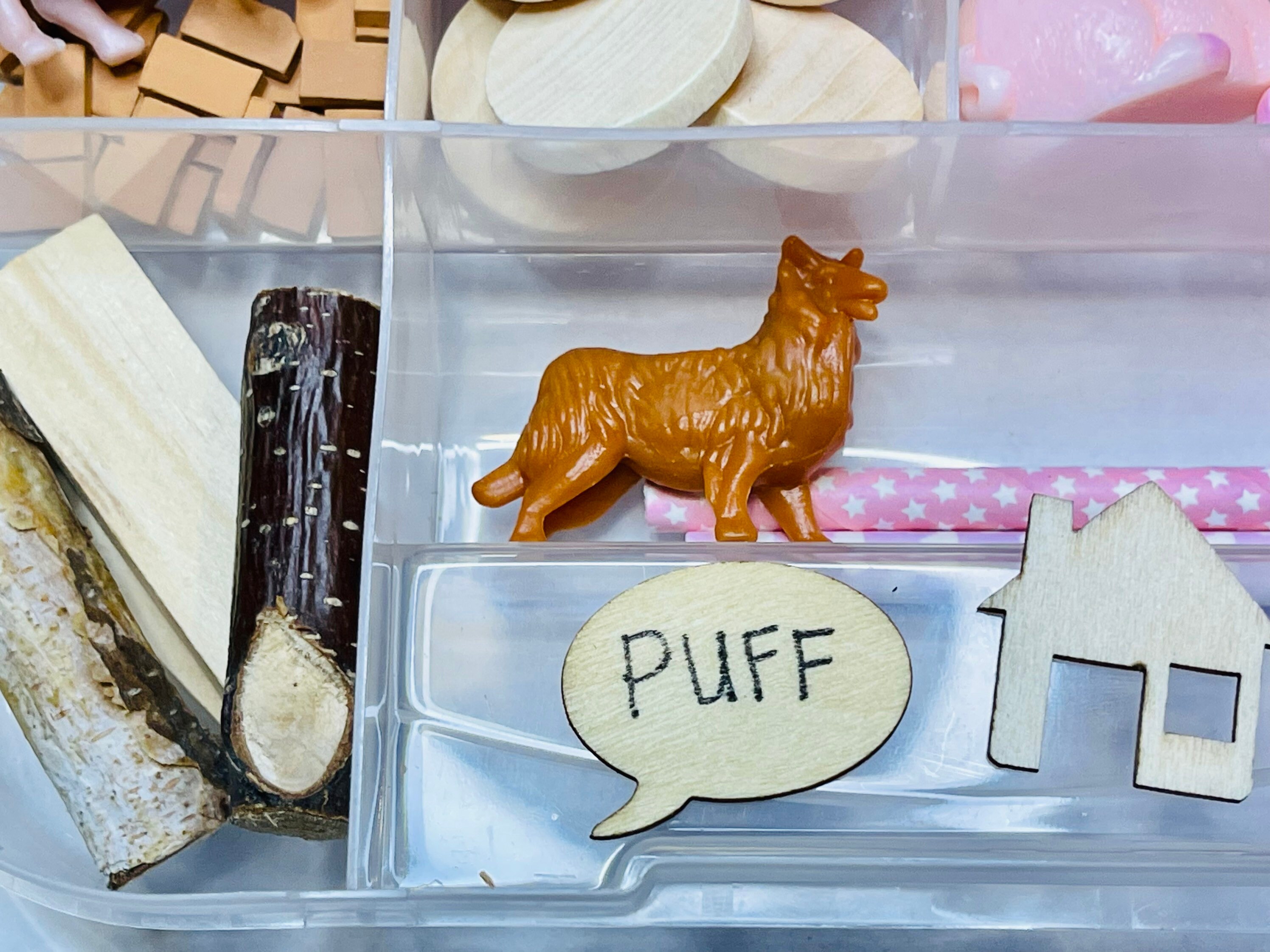 Three Little Pigs Sensory Kit, 3 Little Pigs Playdough Sensory Kit ...