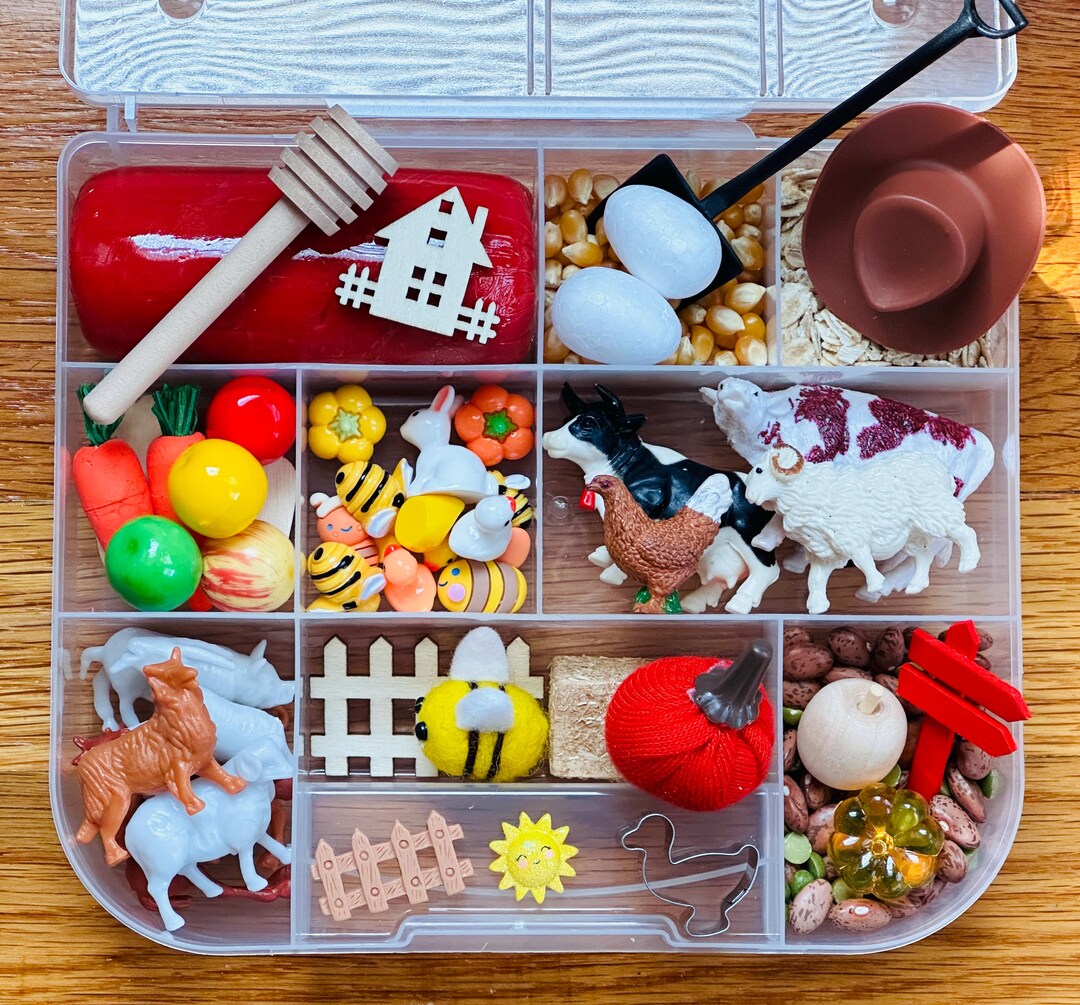 Farm Playdough Sensory Kit for Kids - Etsy